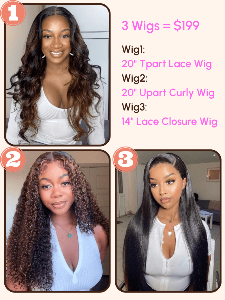 UNice Wear Go 6X4.5 Pre-Cut Lace Reddish Brown Body Wave Air Wig