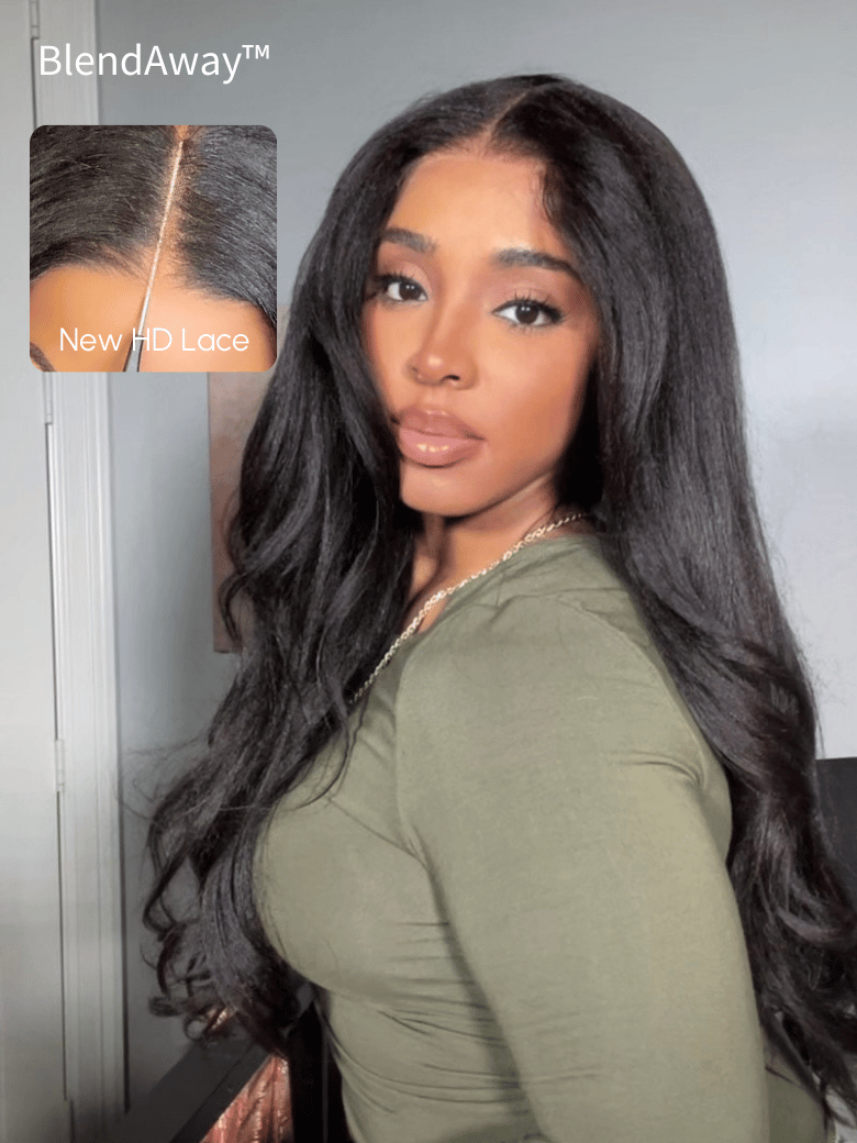 Unice 5x5 Thin Hd Blendaway Lace Closure Glueless Yaki Wig