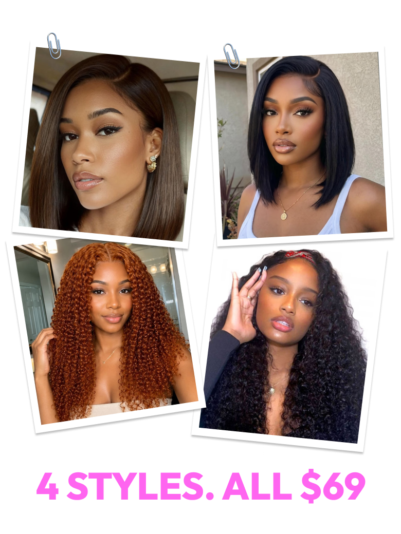 UNice Bye-Bye Slip™ 7x5 Glueless Lace Dark Chocolate Brown Side Part ...
